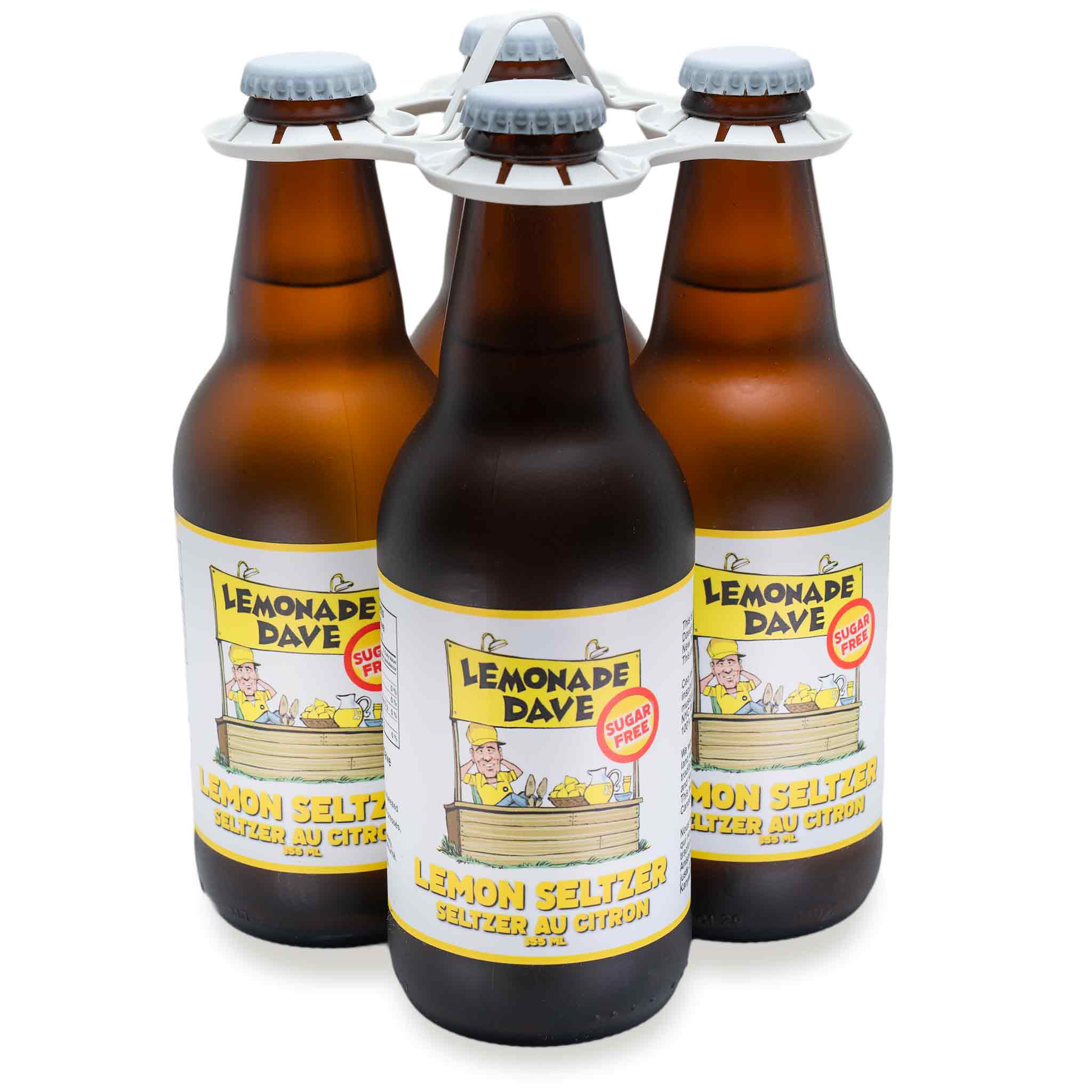Sparkling No-Sugar Lemon Seltzer 4-Pack – Lemonade Dave